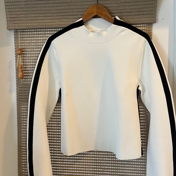 Victoria Beard | Sweaters | Victoria Beard White Cropped Sweater With ...
